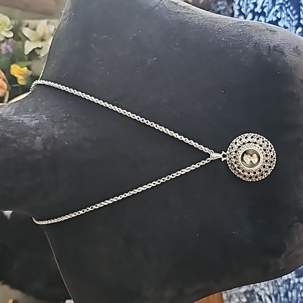 Vintage Caravelle By Bulova Watch Pendant Necklace 24… - Gem